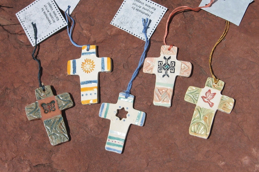 Crosses, Set of 5, Baptism Crosses, Pair of Cherub Crosses, All ...