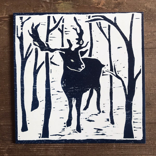 Block Print Cards - Etsy