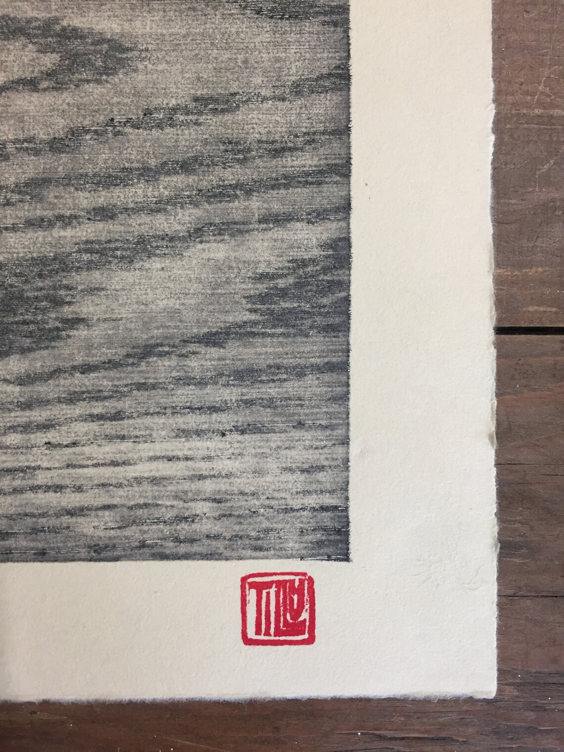 Water Japanese Woodblock Print Wood Grain Printmaking - Etsy