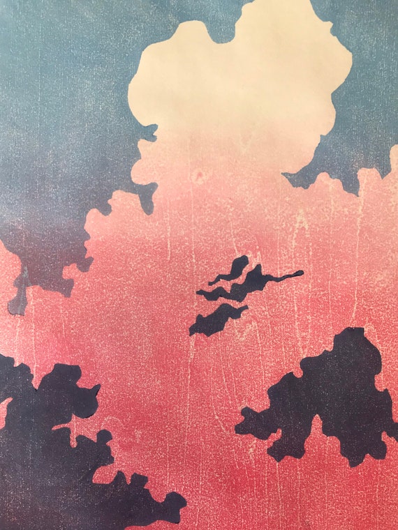 Japanese Woodblock Clouds