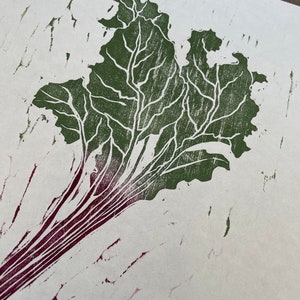 Beetroot Woodblock Print, Woodcut, Japanese, Hand Pulled Print, Nature ...