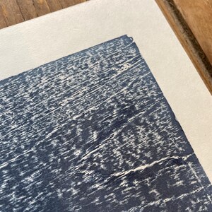 Wood Grain, Japanese Woodblock Print, Blue, Woodcut, Art, Printmaking ...