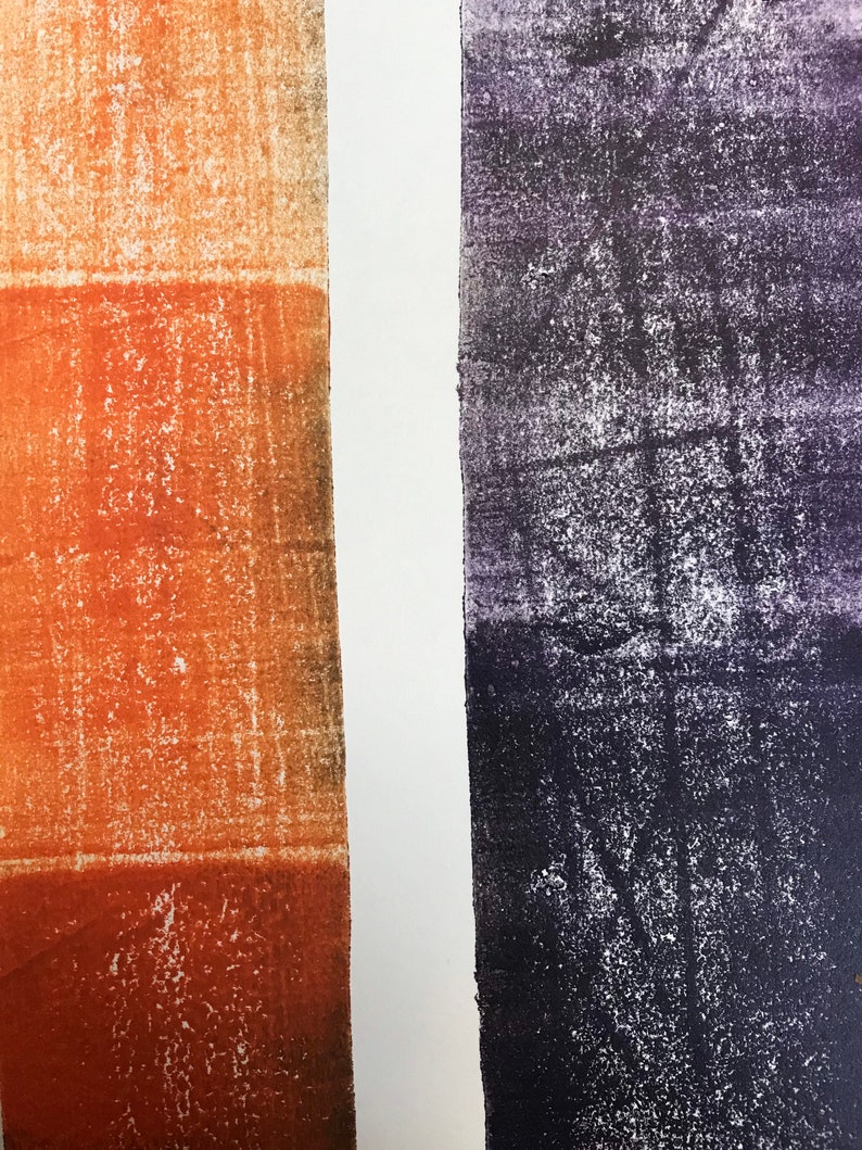 Monoprint Original Artwork Abstract Print Large Print - Etsy