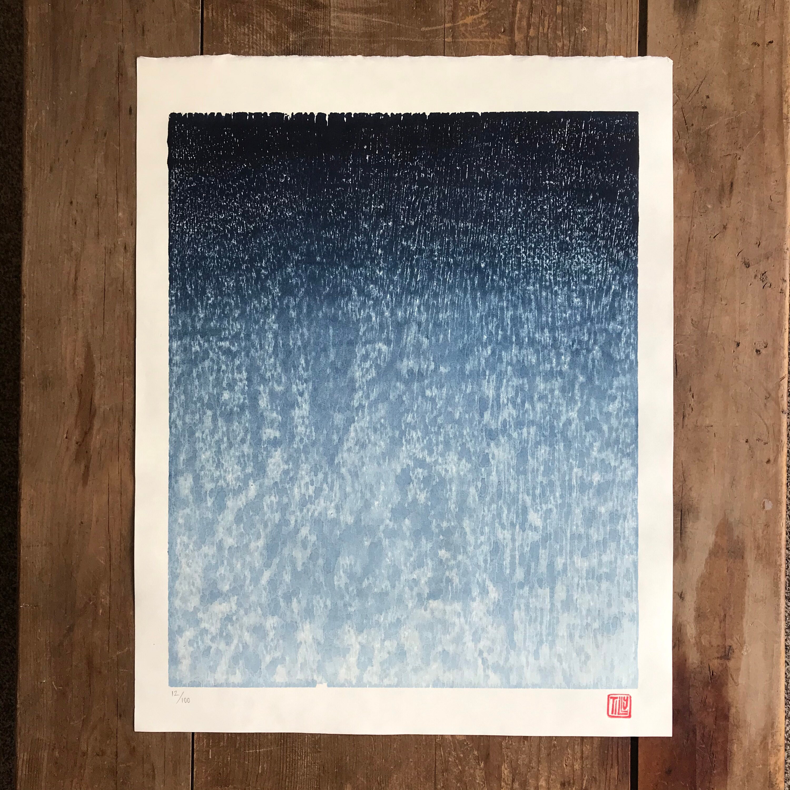 Wood Block Print Texture