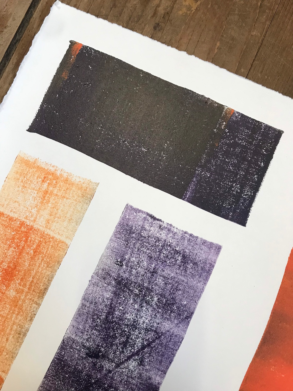 Monoprint Original Artwork Abstract Print Large Print - Etsy