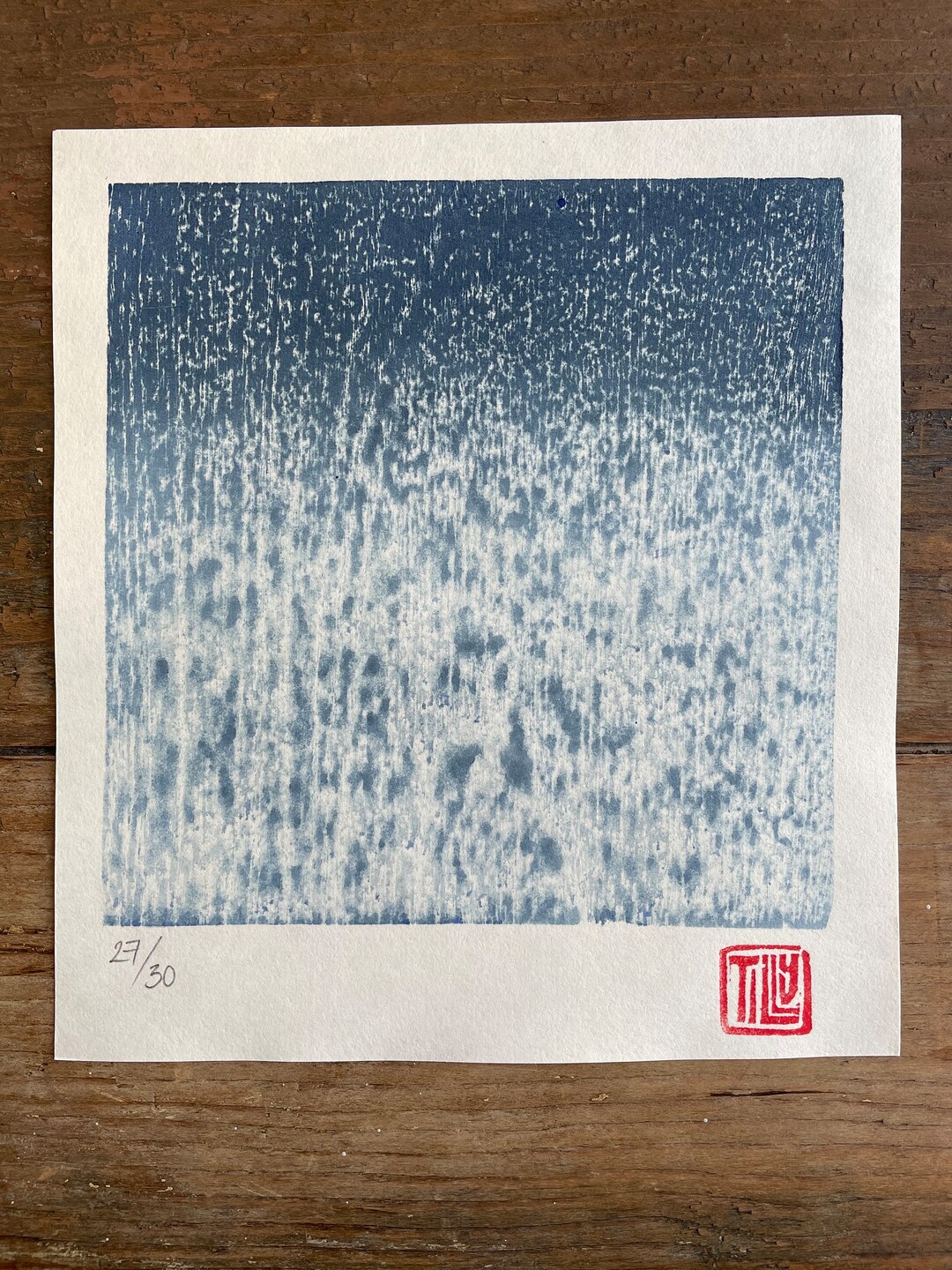 Japanese Woodblock Print, Artwork, Printmaking, Prussian Blue, Wall Art ...