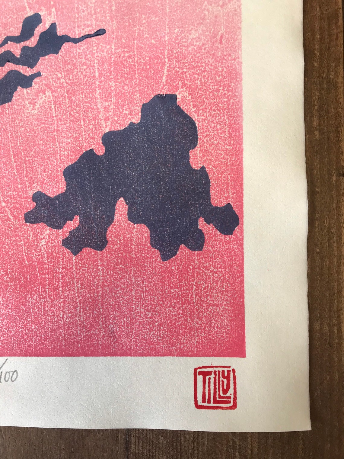 Clouds Japanese Woodblock Print Printmaking Woodcut Sky - Etsy Denmark