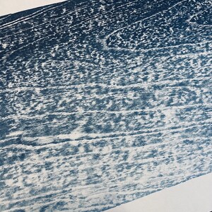 Wood Grain, Japanese Woodblock Print, Blue, Woodcut, Art, Printmaking ...