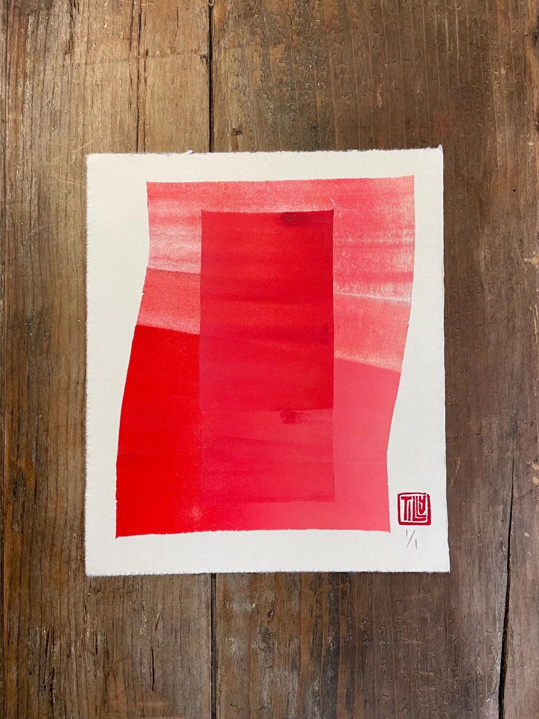 Mono Print, Original Print, Handmade, Hand Printed, Limited Edition - Etsy