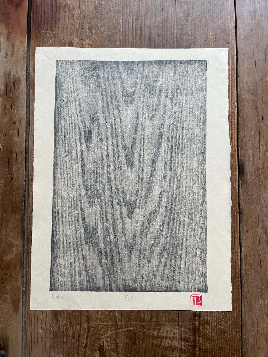 Water Japanese Woodblock Print, Wood Grain, Printmaking, Woodcut ...