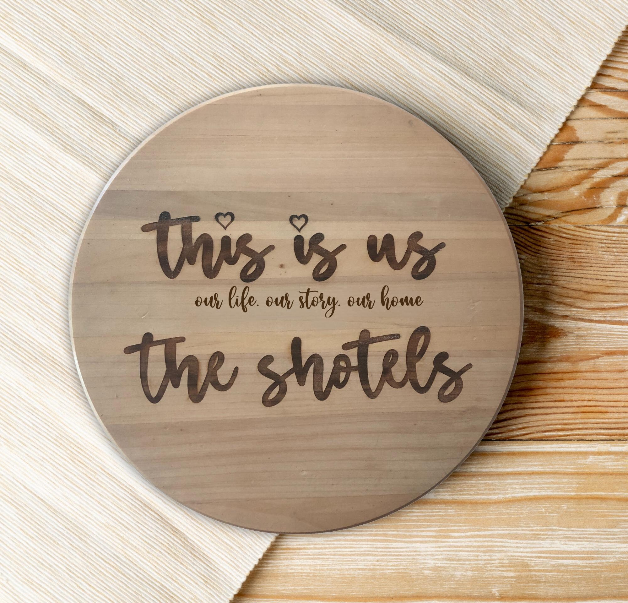 15" Wood Lazy Susan Personalized, Custom Laser Engraved Dining ...