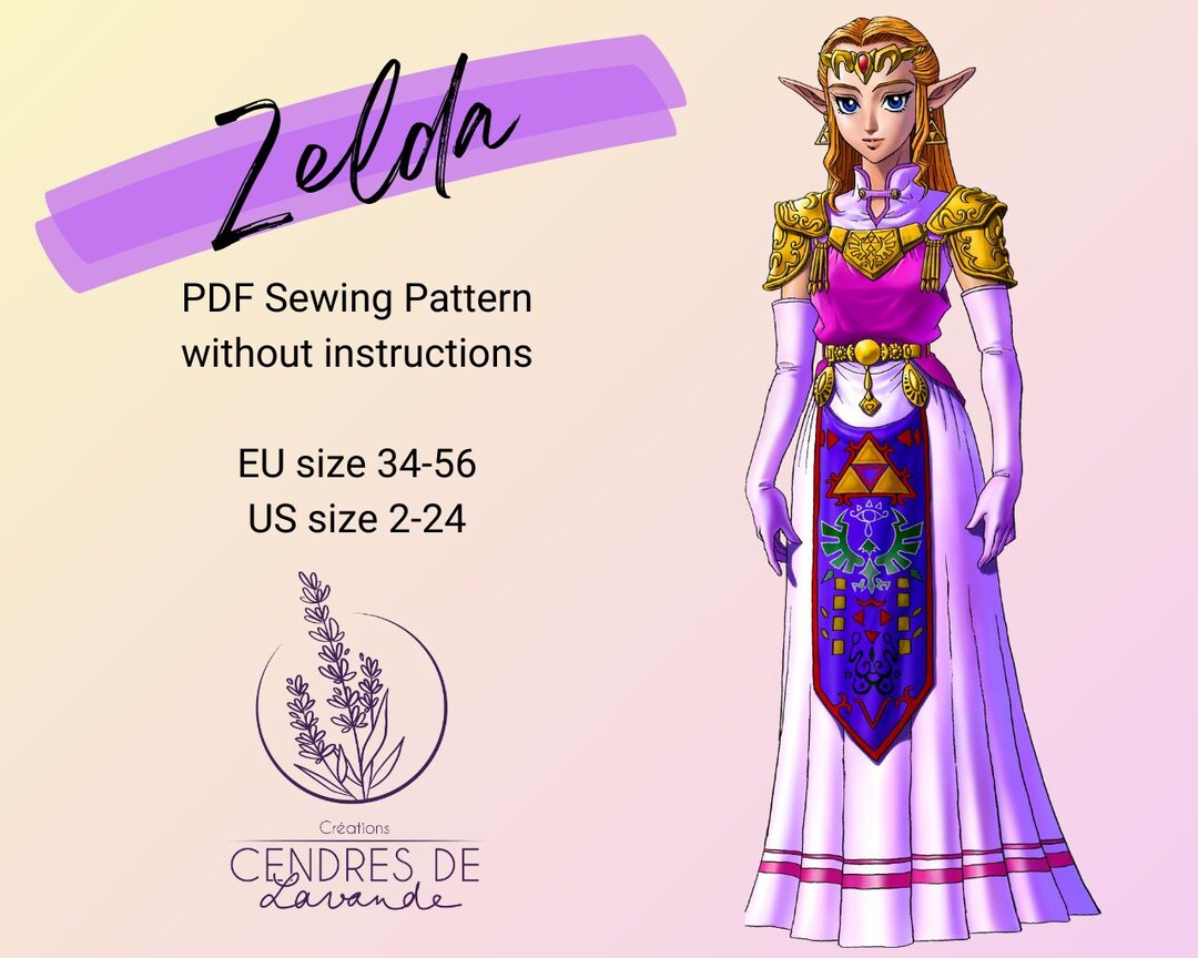 Sewing Pattern EN ~ Princess Zelda - Ocarina of Time Cosplay Costume - Etsy