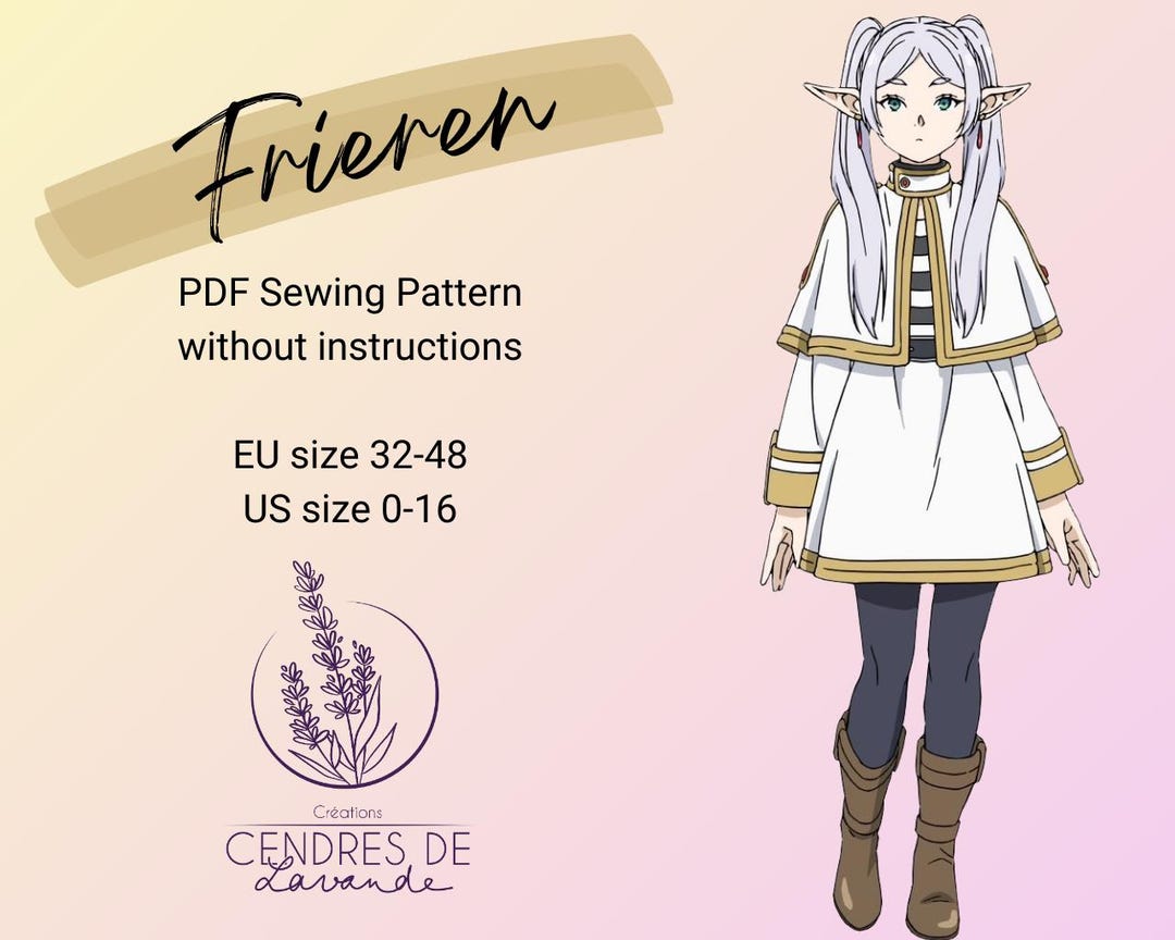 EN Sewing Pattern ~ Frieren - Frieren Cosplay Costume - Etsy