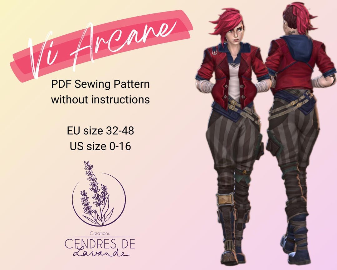 Sewing Pattern EN ~ Vi Arcane - League of Legends Cosplay Costume - Etsy