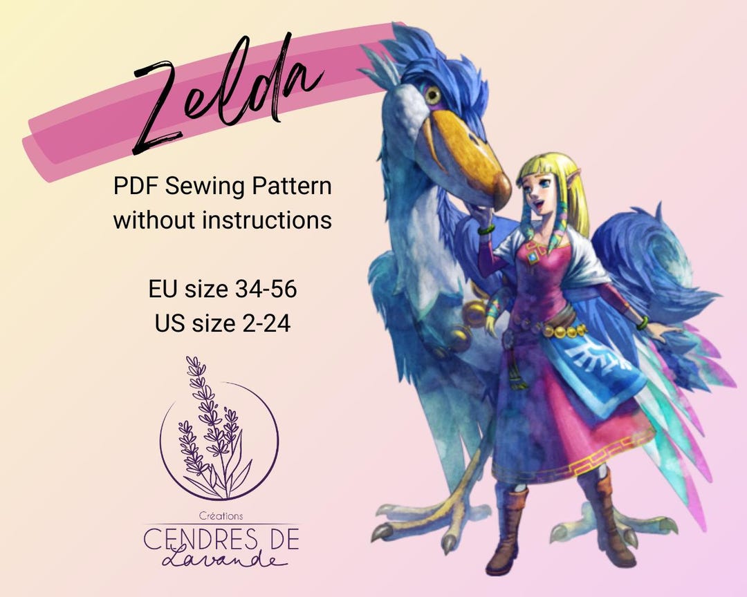 EN Sewing Pattern ~ Princess Zelda - Skyward Sword Cosplay Costume - Etsy
