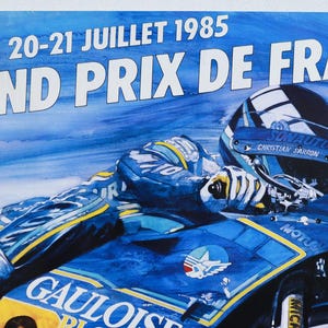 1985 French Motocycle Race Poster - "le Mans - Grand Prix De France ...