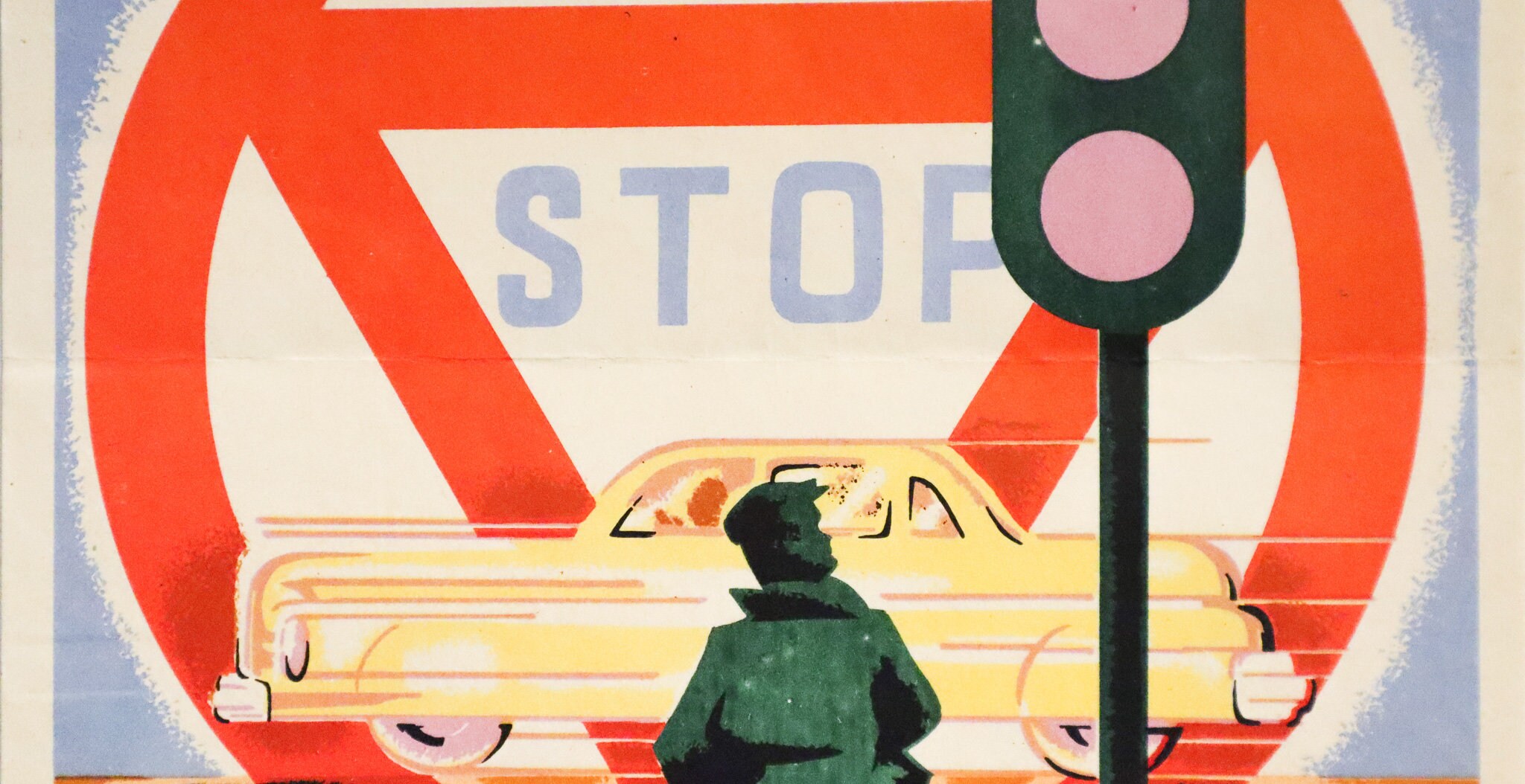 1967 French Road Safety Poster Respectez Le Stop SNCF - Etsy