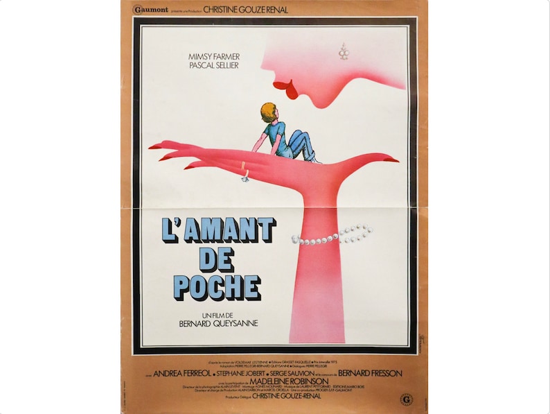 1978 Original French Film Poster, "l'amant De Poche" (the Pocket Lover) - Etsy