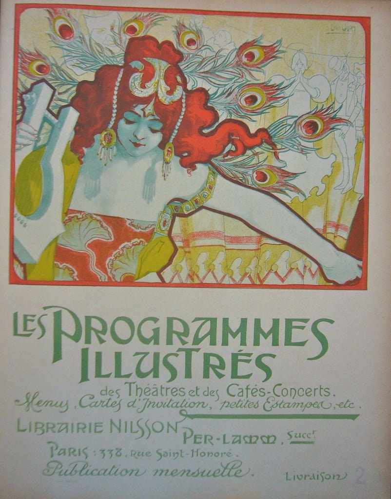 Les Programmes Illustres 1897 Original French Art Nouveau Poster Palais ...