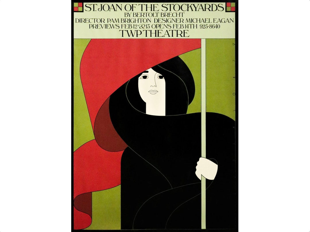 1979 Canadian Theatre Poster - St. Joan of the Stockyards, Theo Dimson ...