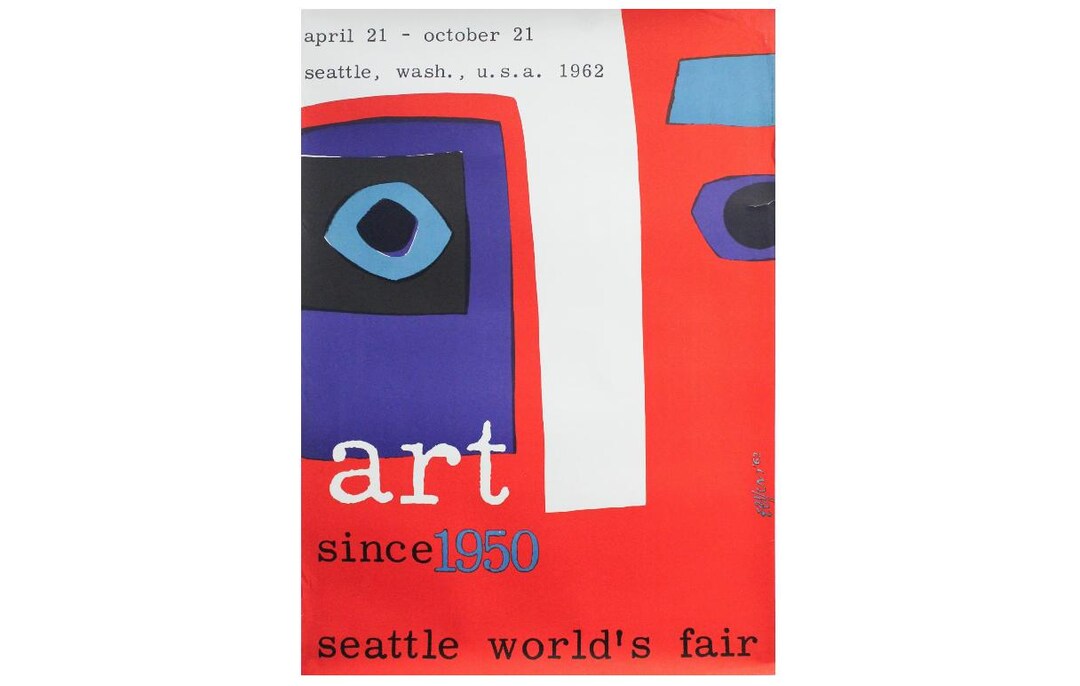 1962 American Exhibition Poster - Seattle World's Fair, Art Since 1950 ...
