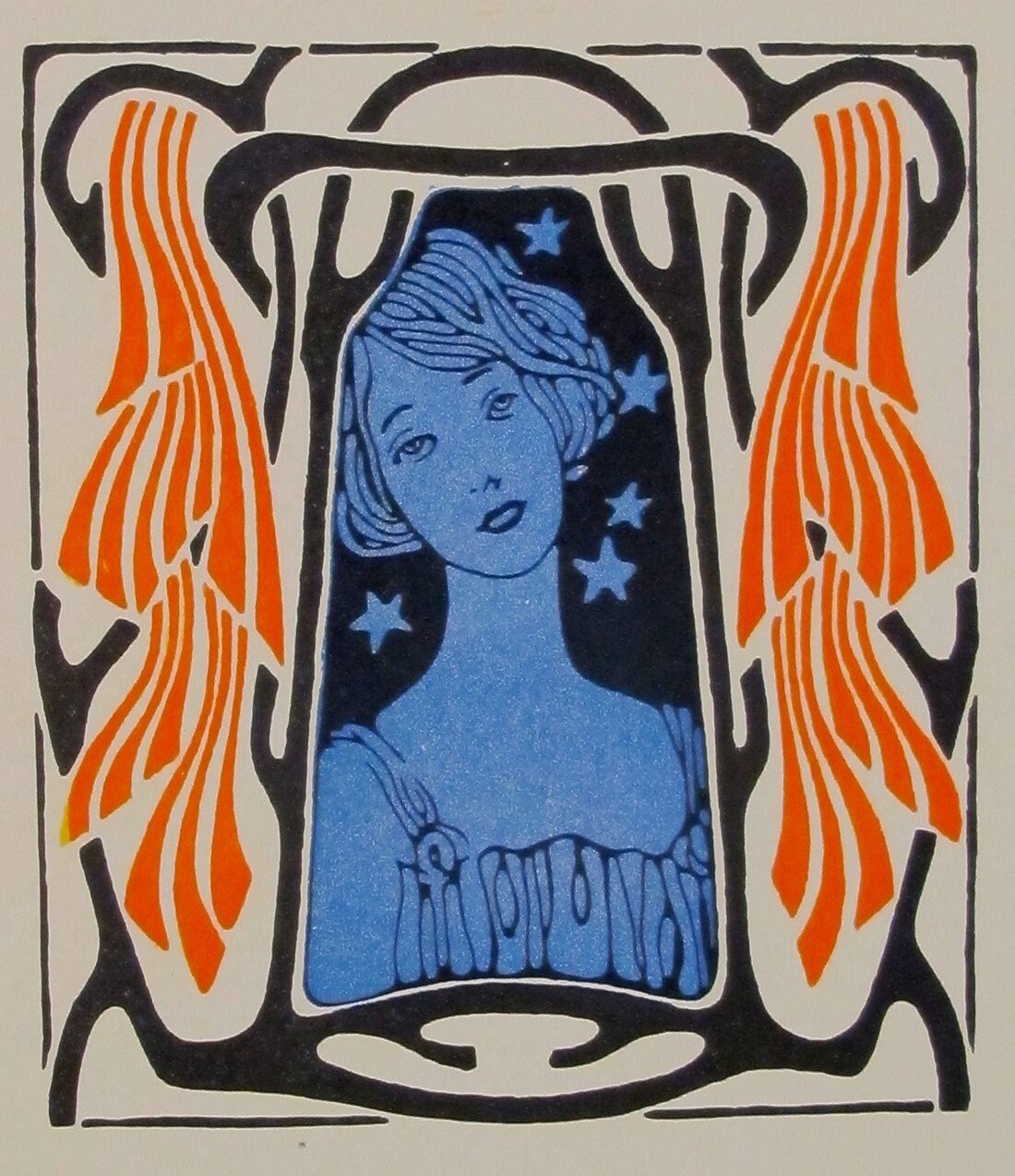 1902 Original German Poster, Das Weib Im Modernen Ornament, Plate 4 ...