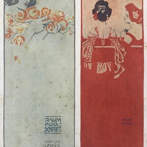 1906 Original German Art Nouveau Poster, Decorator Print, #18 - Etsy