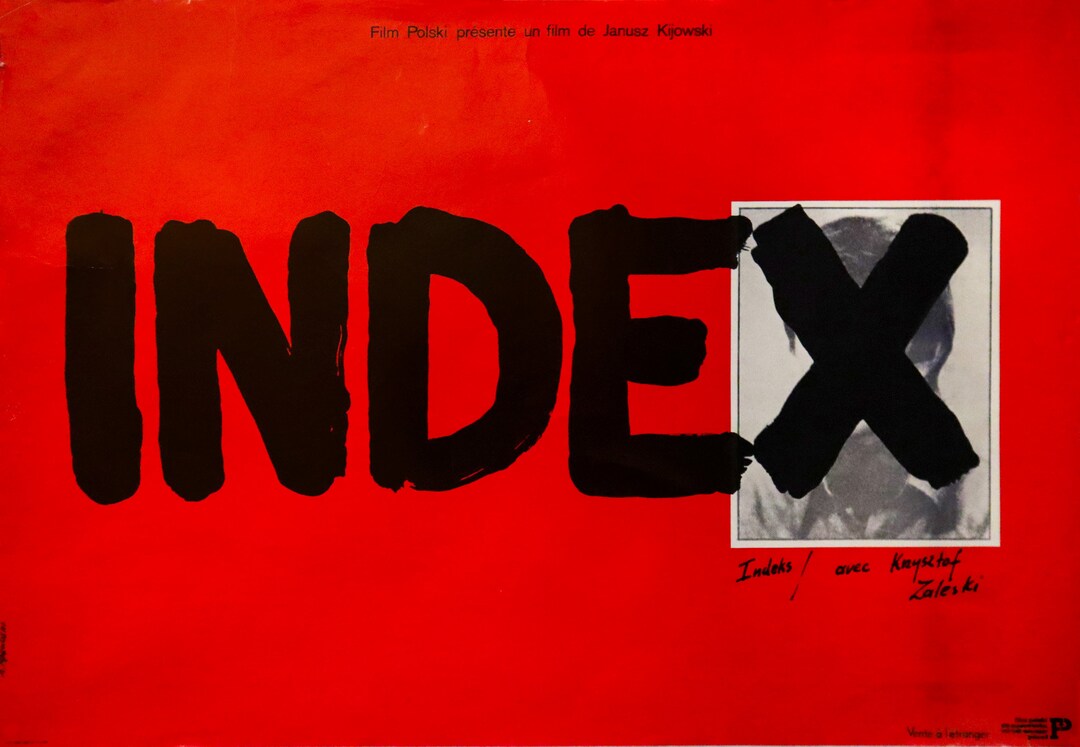 1977 Polish Film Poster, Index by Janusz Kjowski, Pagowski - Etsy