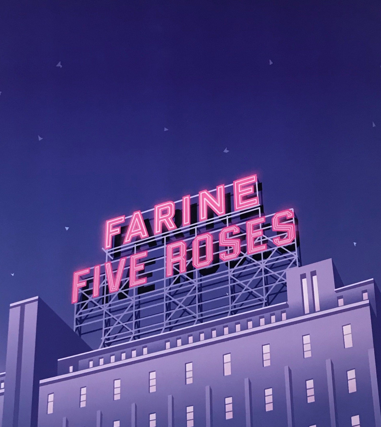 2020 Contemporary Montreal Poster Farine Five Rose - Etsy