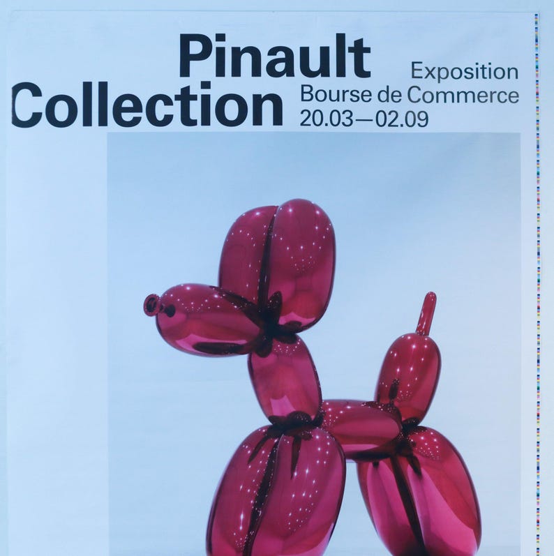 2024 French Exhibition Poster , Jeff Koons, Pinault Collection ...