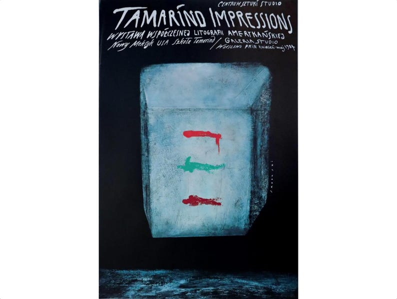 1987 Polish Exhibition Poster - Tamarínd Impressions - Sadowski - Etsy ...