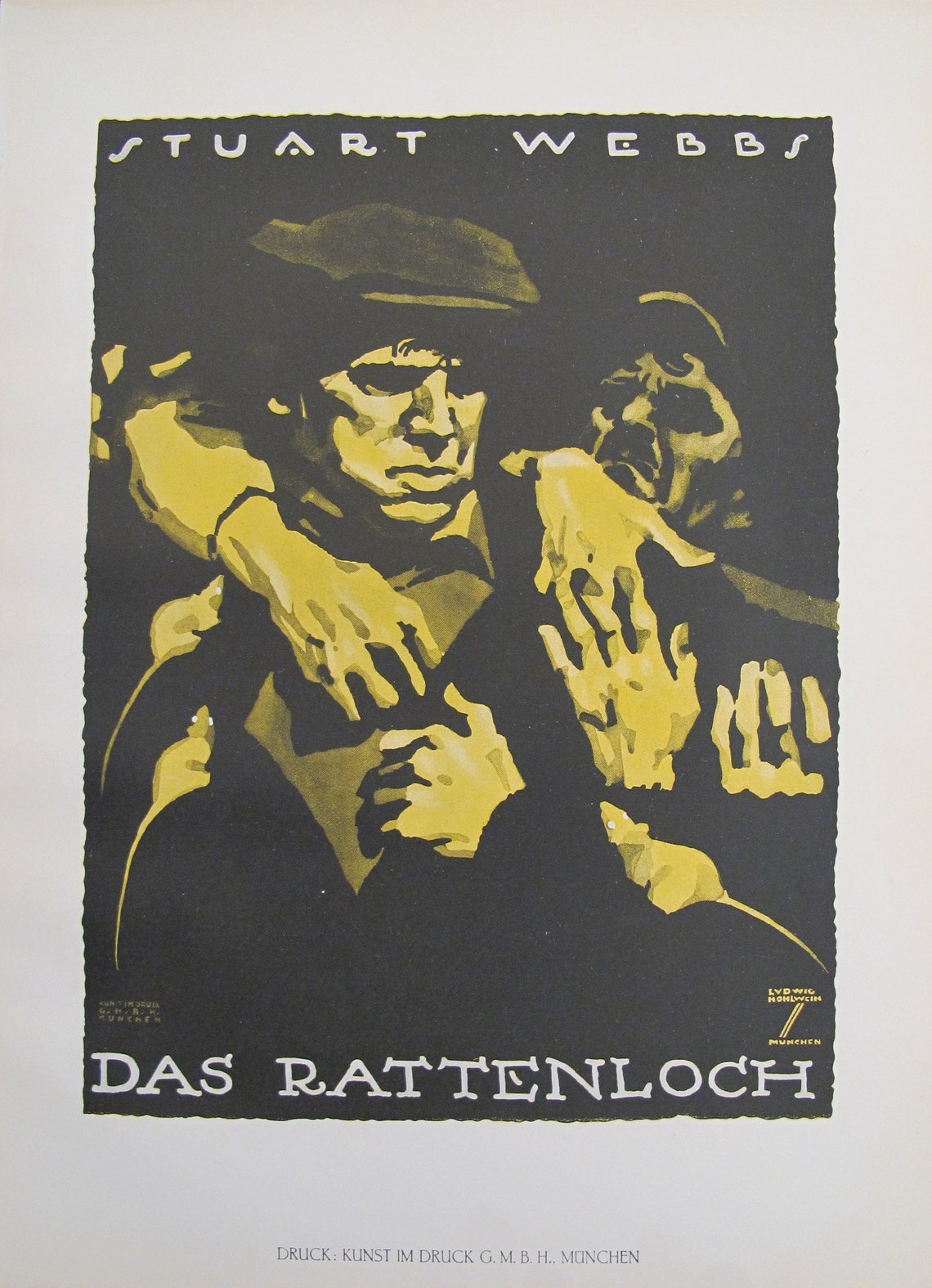 1926 Original German Art Deco Movie Poster - Stuart Webb "das ...