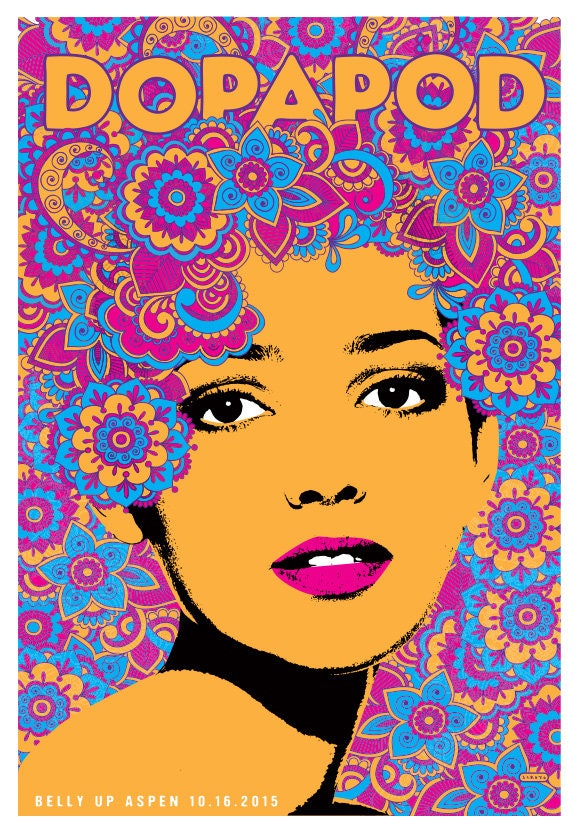 2015 American Concert Poster Dopapod, Scrojo belly Up - Etsy