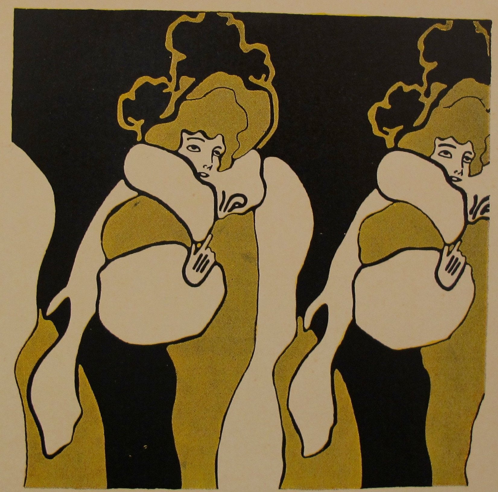 1902 Original German Poster, Das Weib Im Modernen Ornament, Plate 17 ...