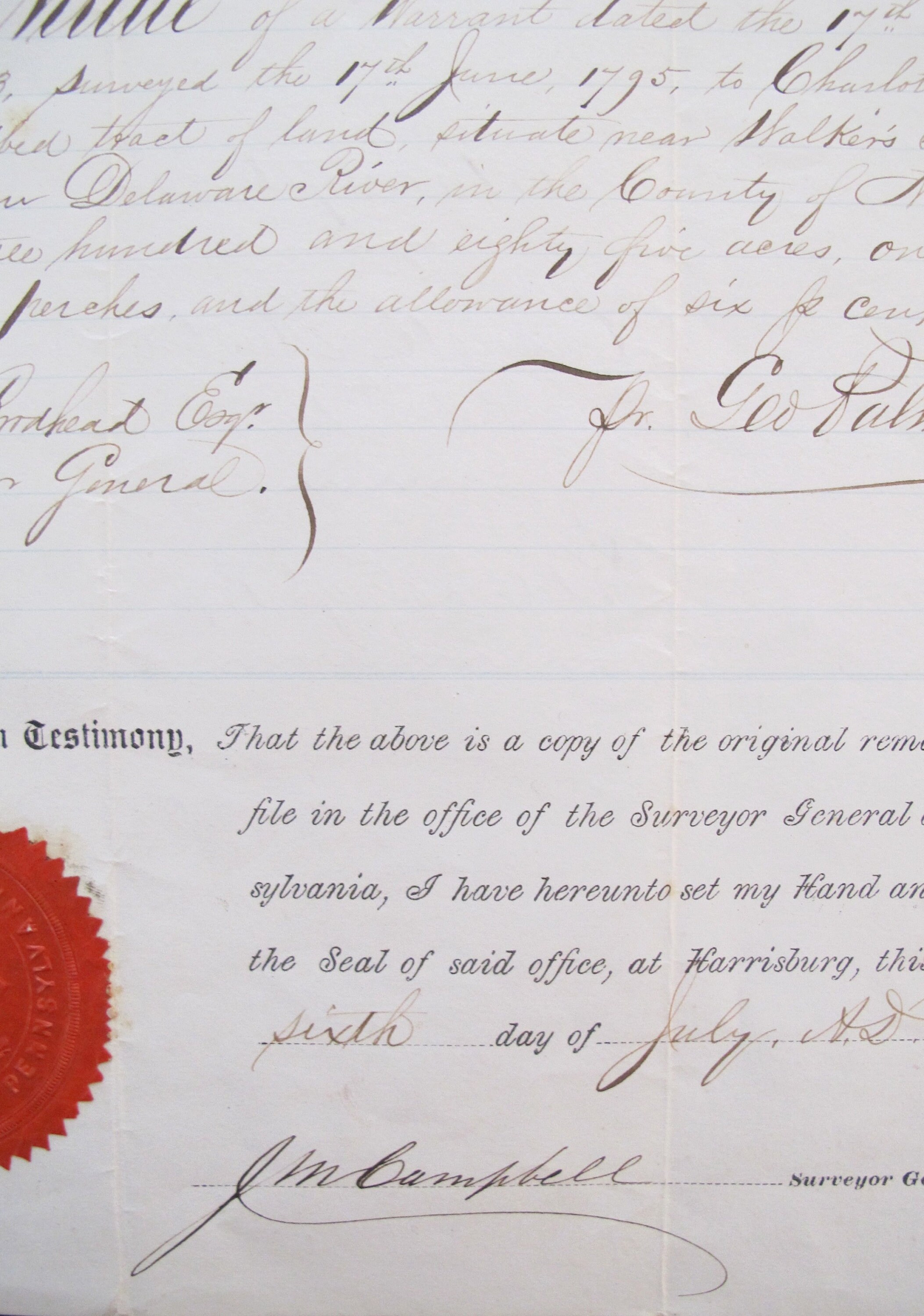 1869 Antique American Land Deeds (set 6) sold by Brendan Byrne | SKU ...