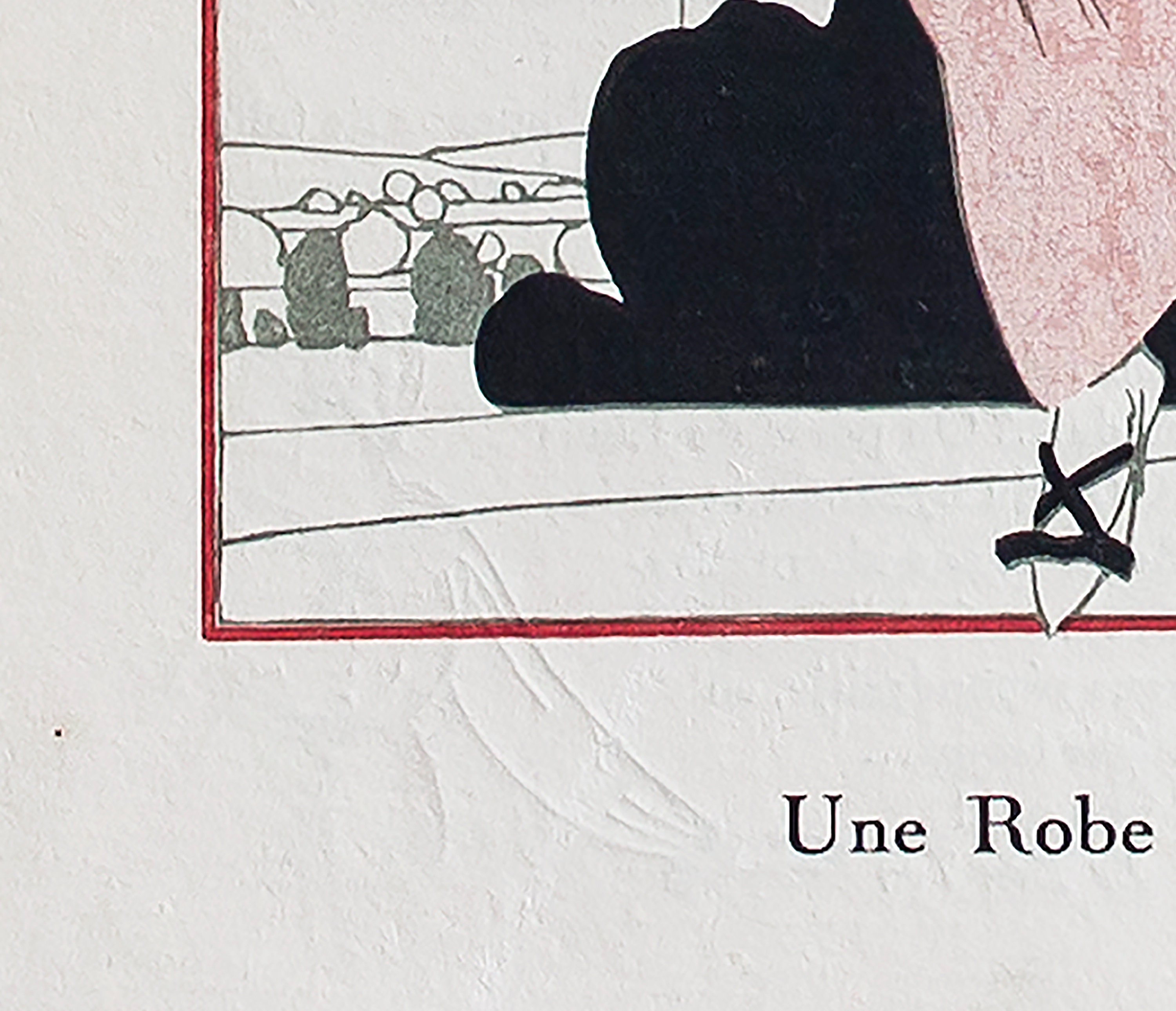 1913 Gazette Du Bon Ton Art Deco Fashion Plate, Robe Pour Deauville - Etsy