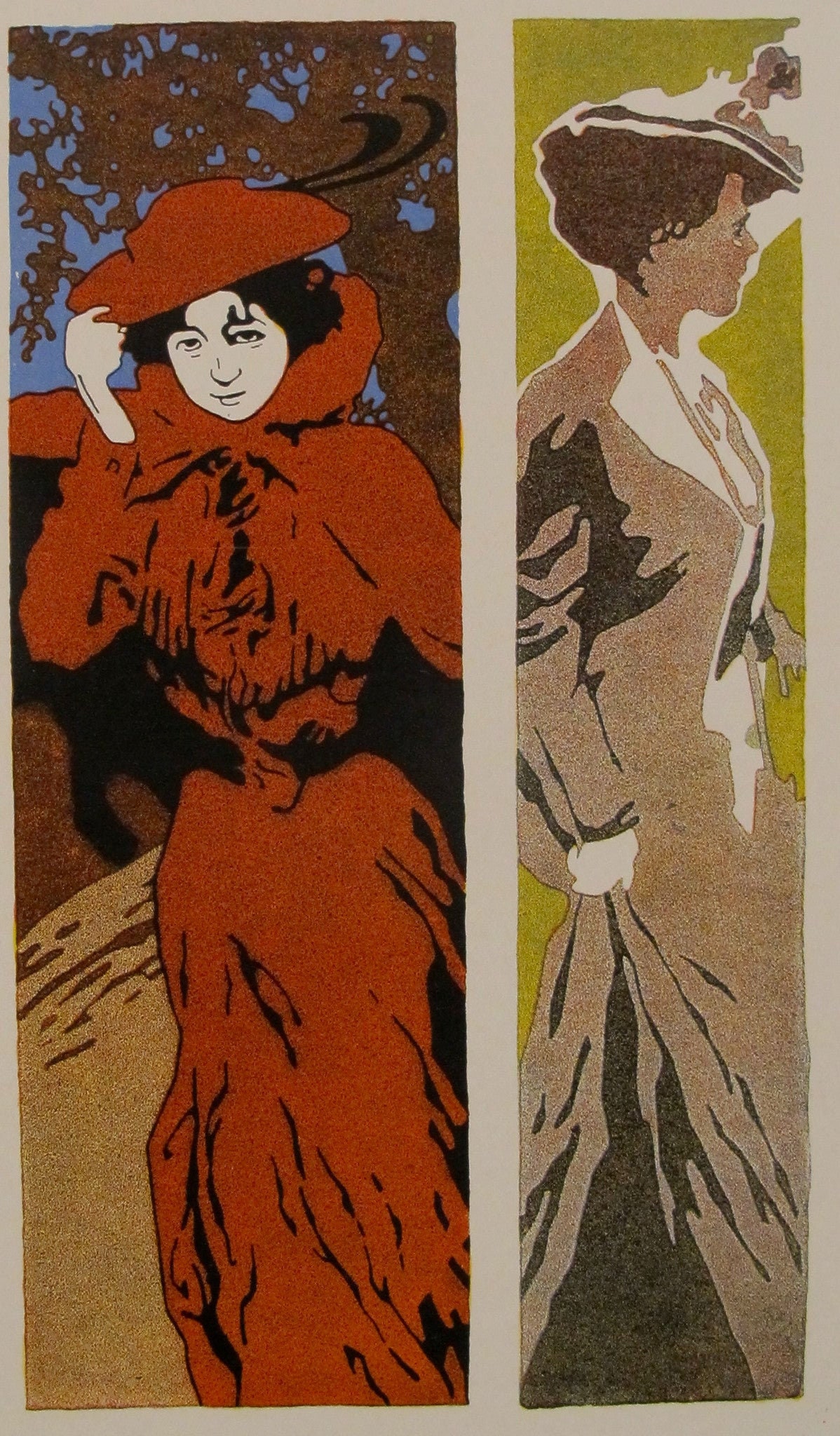 1902 Original German Poster, Das Weib Im Modernen Ornament, Plate 23 ...