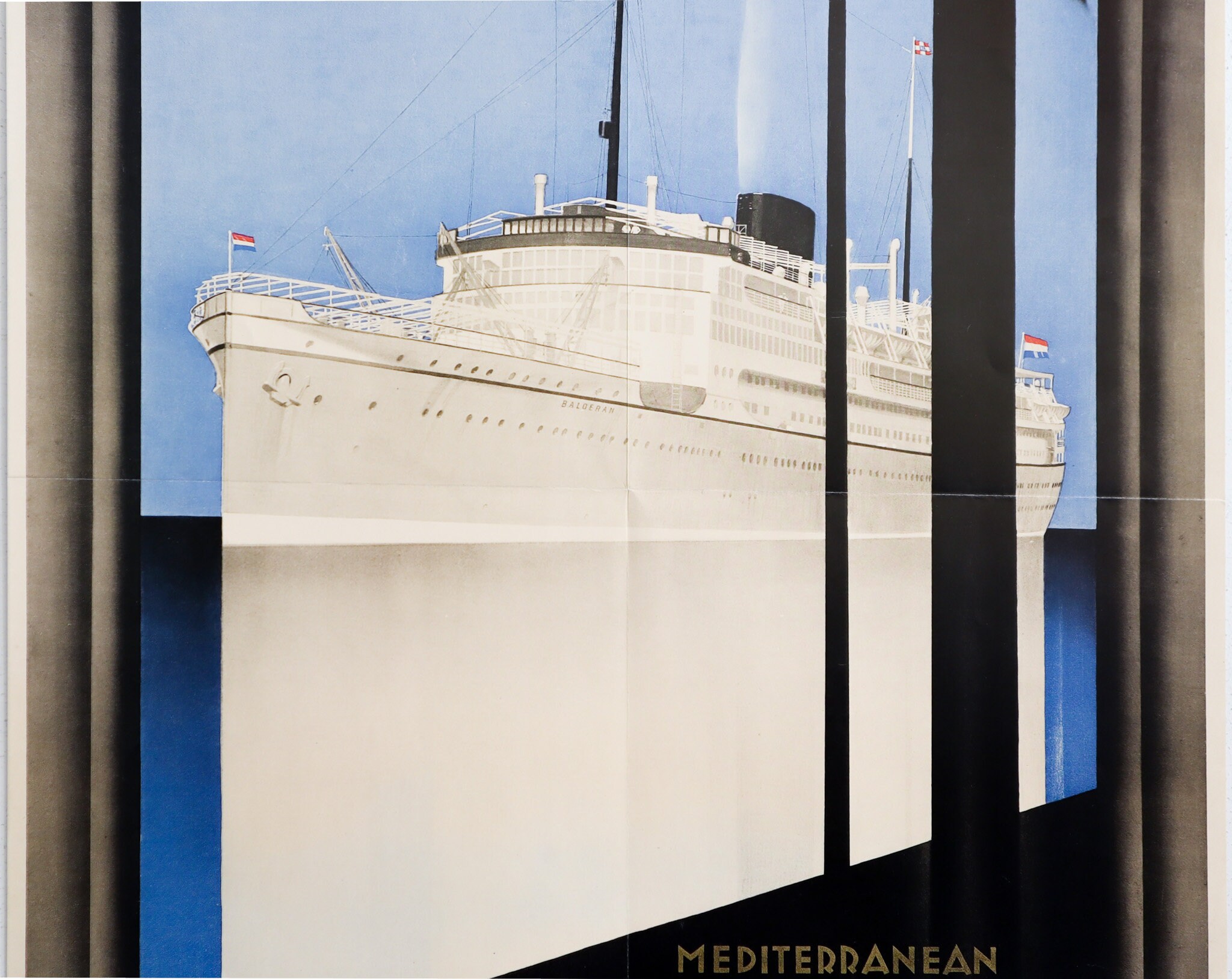 1931 Dutch Shipping Poster, Royal Rotterdam Lloyd (modern Re-issue) - Etsy