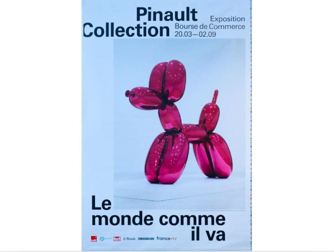 2024 French Exhibition Poster , Jeff Koons, Pinault Collection ...