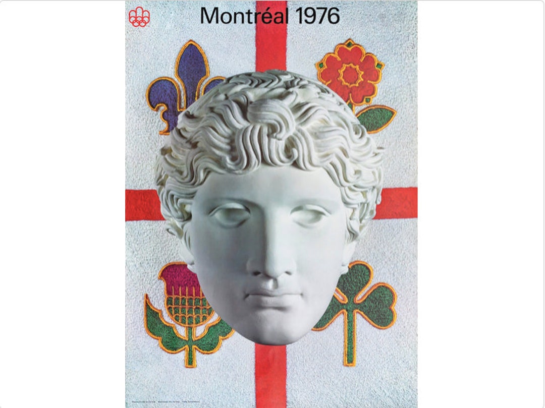 1976 Montreal Olympics Poster Classical Statue COJO - Etsy