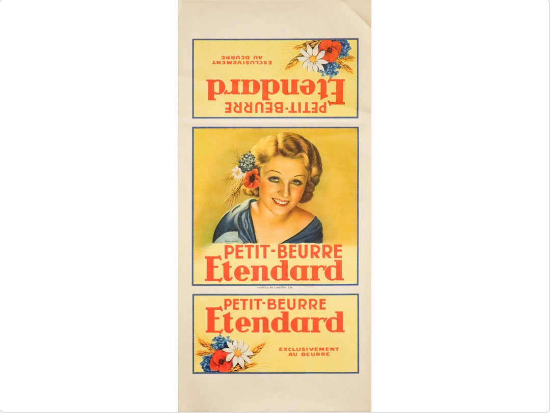 1930s Original French Poster, Biscuit Petit-beurre Etendard - Etsy