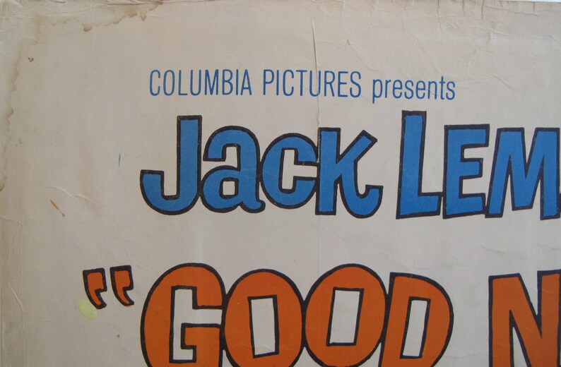 1964 Original American Movie Poster good Neighbor Sam With Jack Lemmon ...