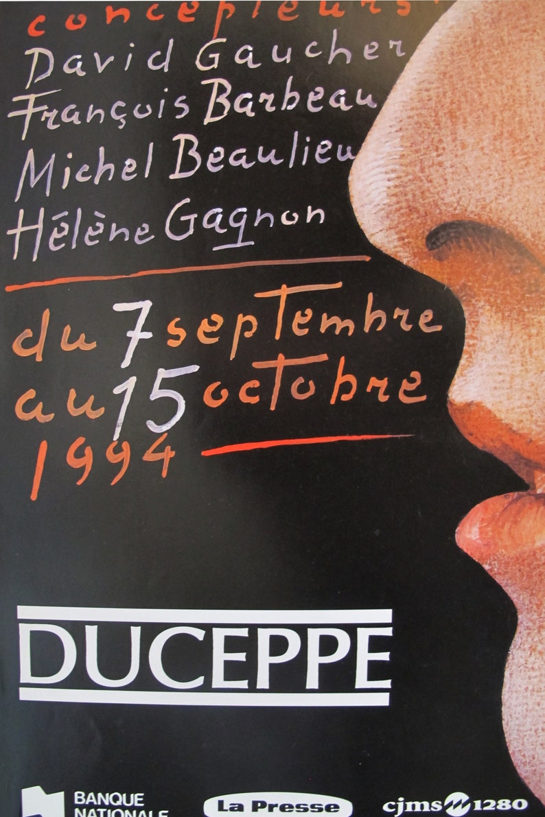 1994 Original Vintage Theatre Poster - Claude at Théâtre Jean-duceppe ...