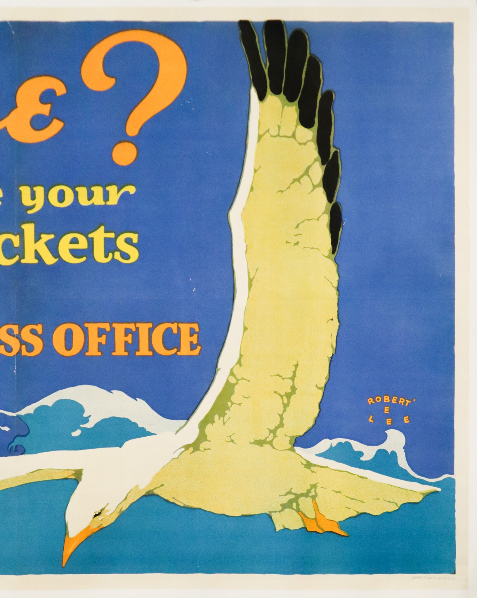 1927 American Art Deco Travel Poster - Europe? You Can Secure Your ...