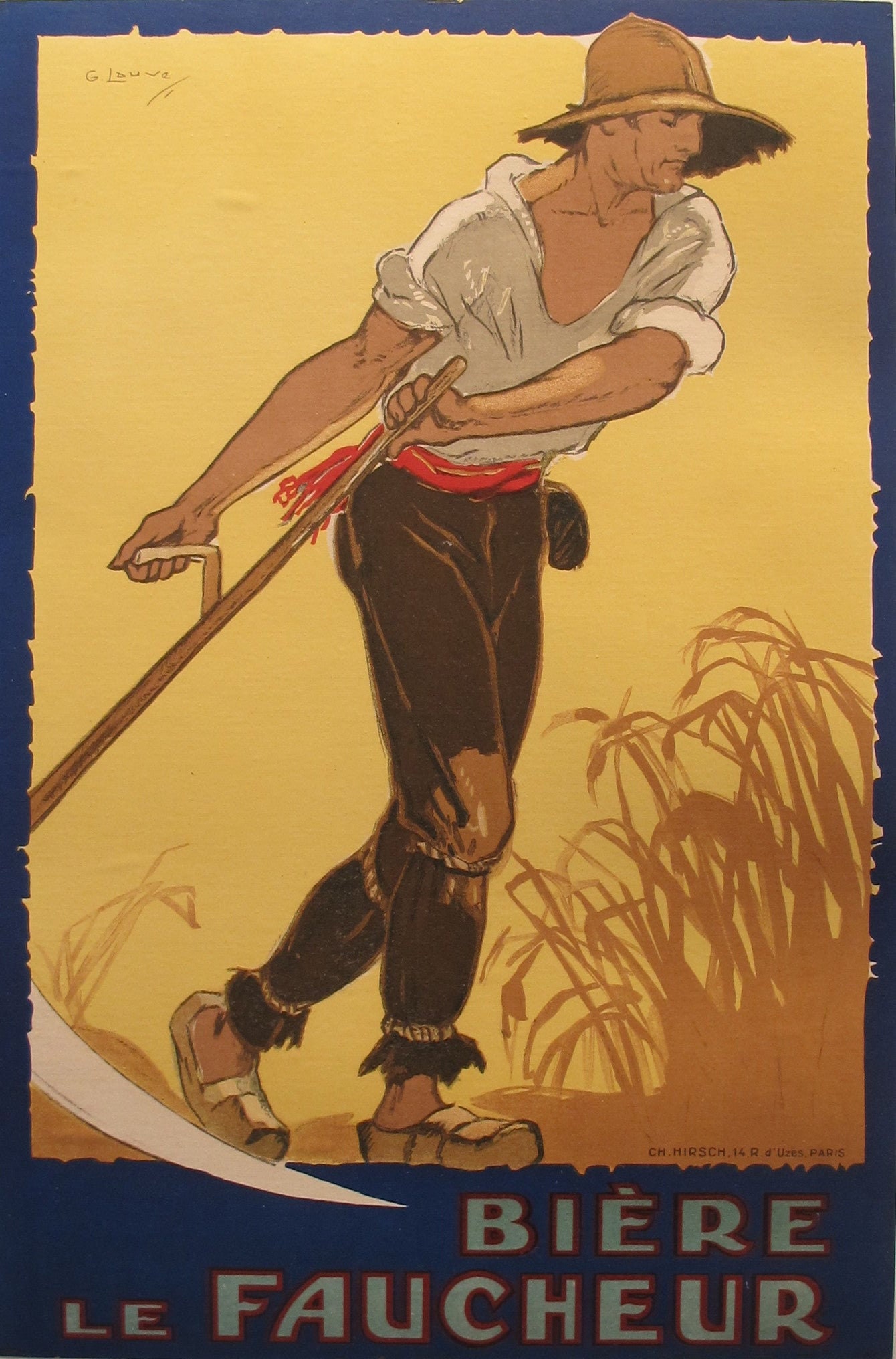 1900s Original French Beer Poster Biere Le Faucheur Unknown - Etsy