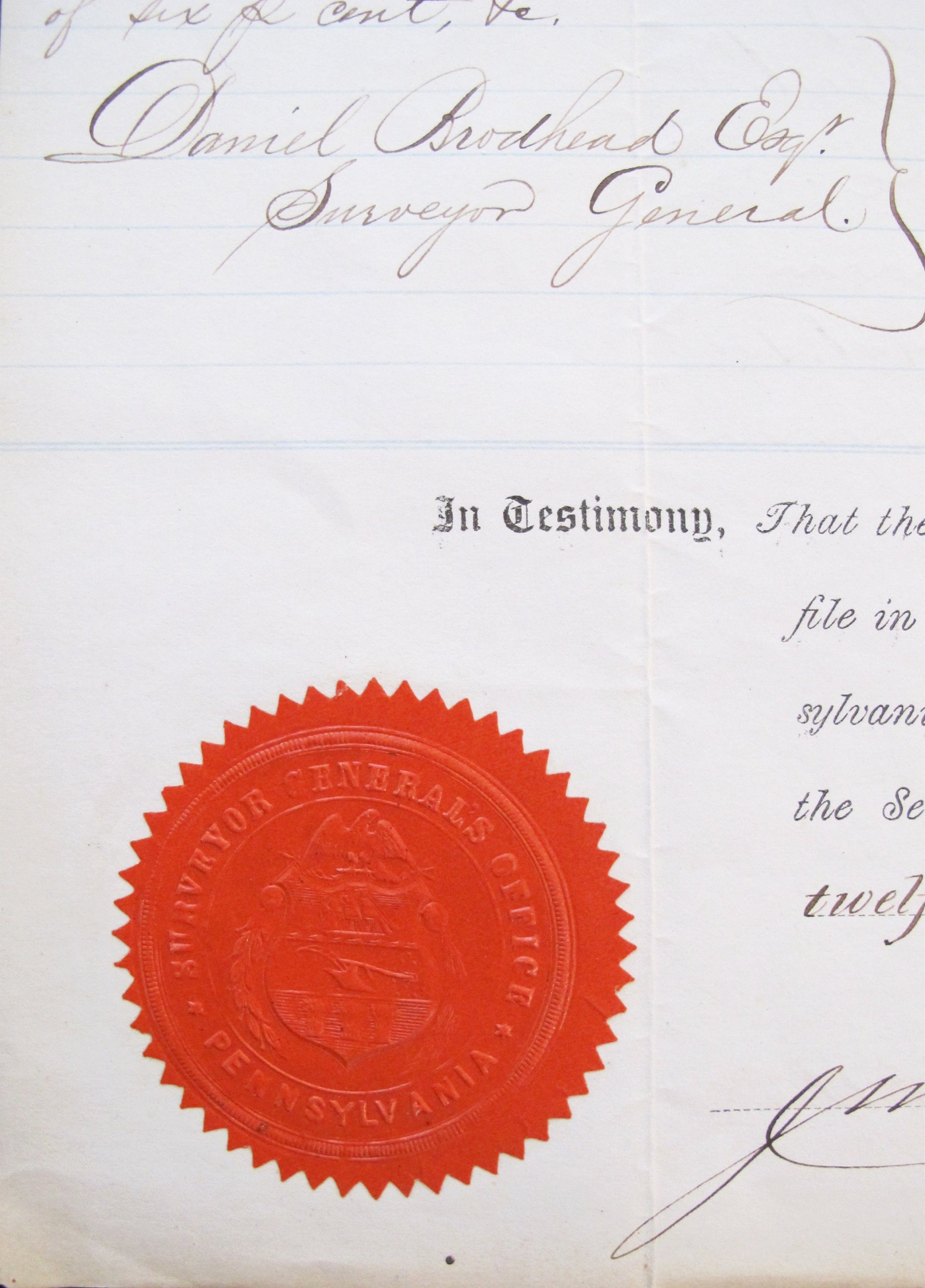 1869 Antique American Land Deeds (set 6) sold by Brendan Byrne | SKU ...