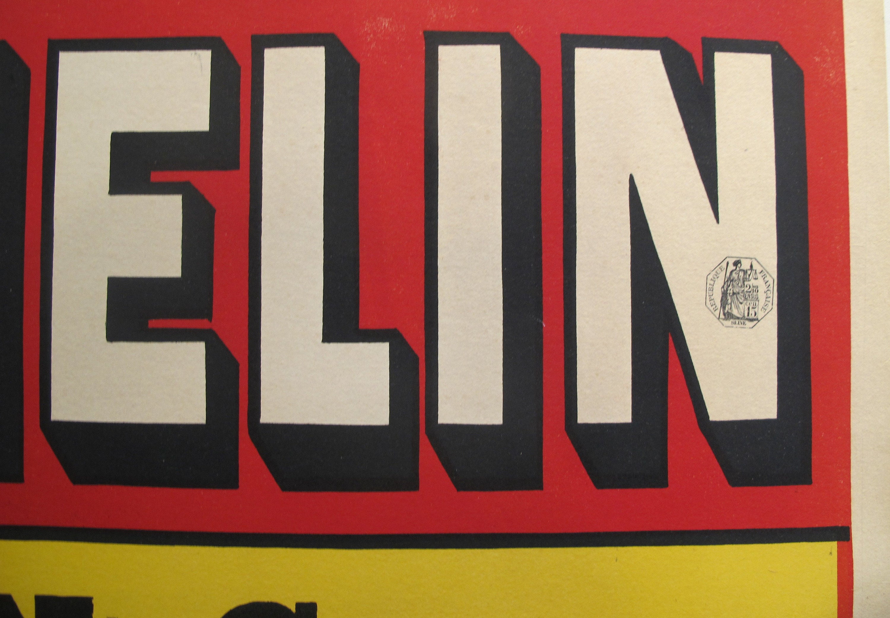 1920s Original Horizontal Art Deco Advertisment Poster - Michelin ...