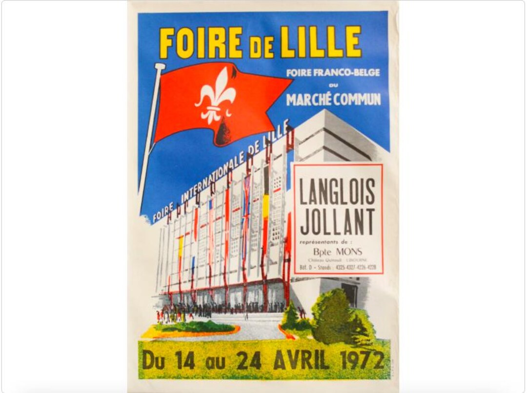 1972 French Exhibition Poster Foire De Lille lille Trade Fair - Etsy
