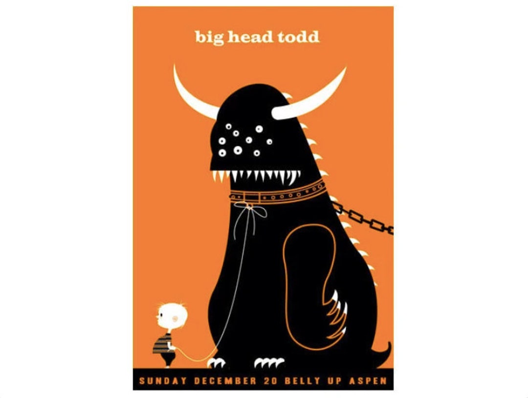 2009 American Concert Poster, Big Head Todd and the Monsters, Belly up ...