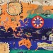 1956 French World Map Poster - Chocolat Menier, Le Tour Du Monde En 120 ...